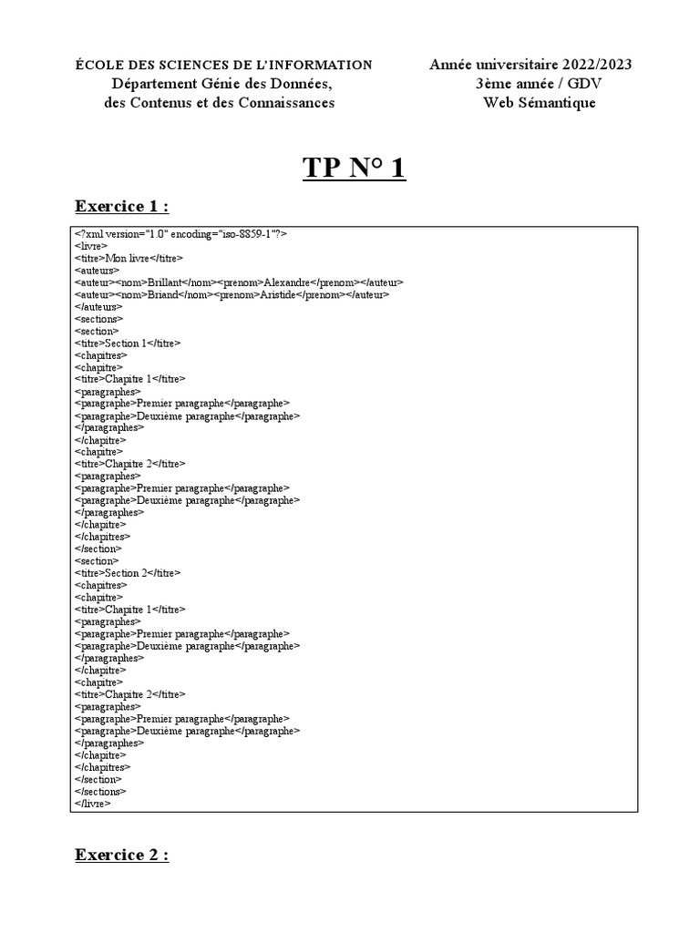 TP1 Correction | PDF