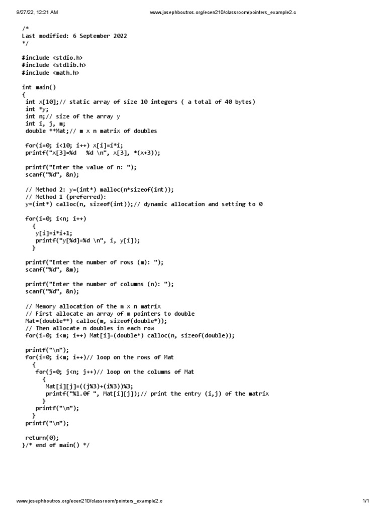 Pointers Example22 Pdf