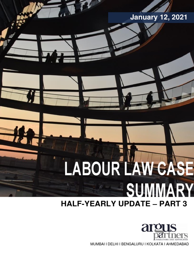Labour - Law - Case Study | PDF | Employment | Supreme Court Of India