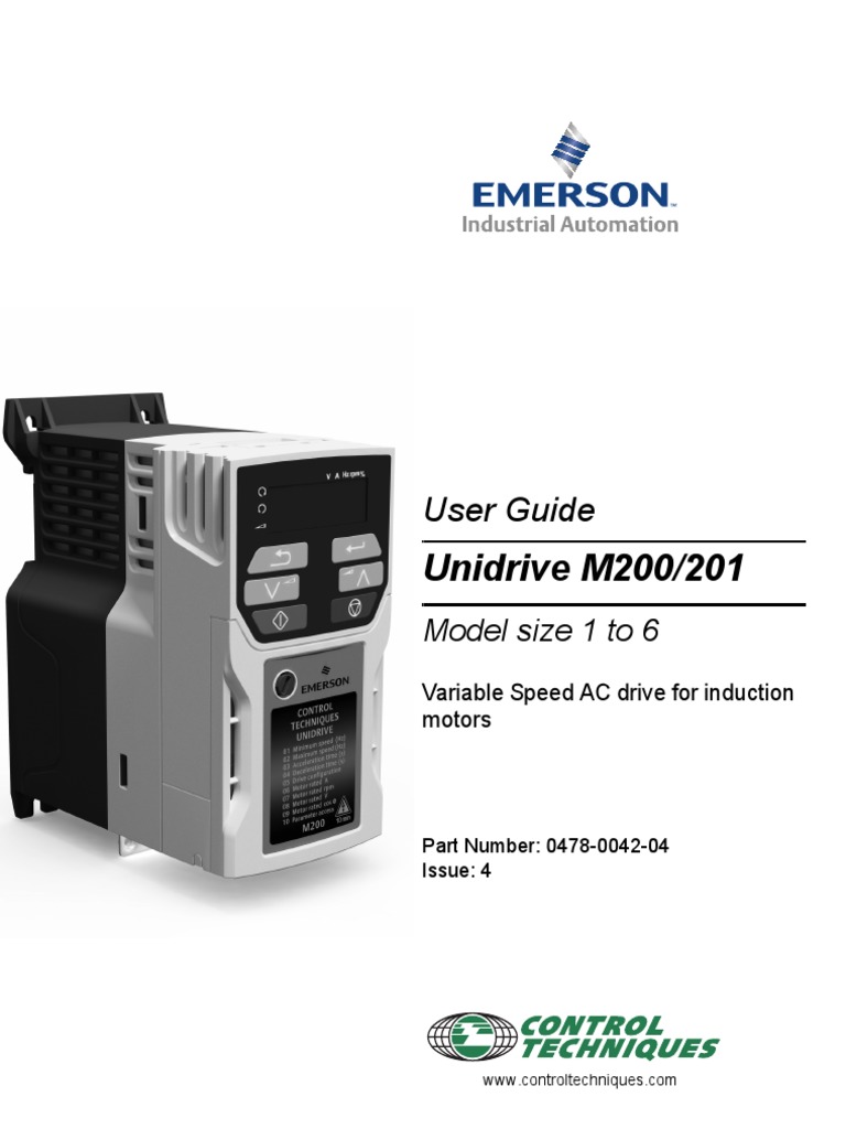 Emerson m200 | PDF | Electromagnetic Compatibility | Electric Motor