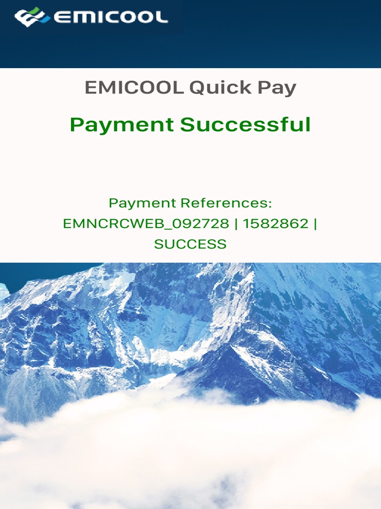 Emicool Quick Pay | PDF | Finance & Money Management