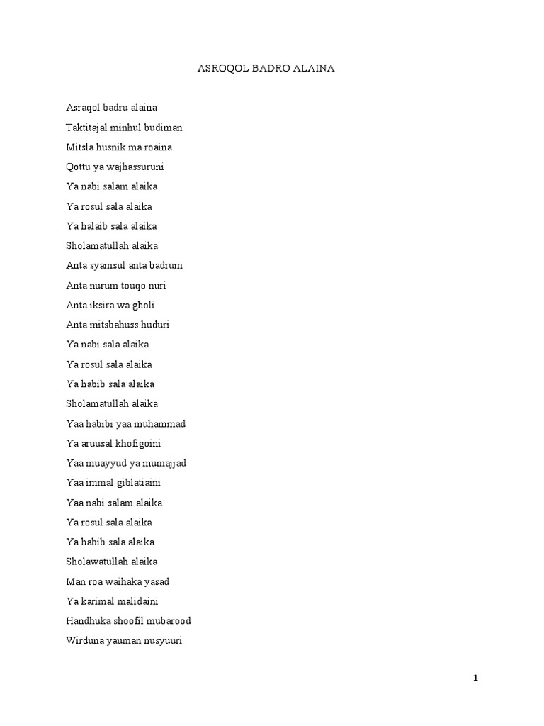 Asroqol Badro Alaina (Mama Print Fix) | PDF | Religion & Spirituality