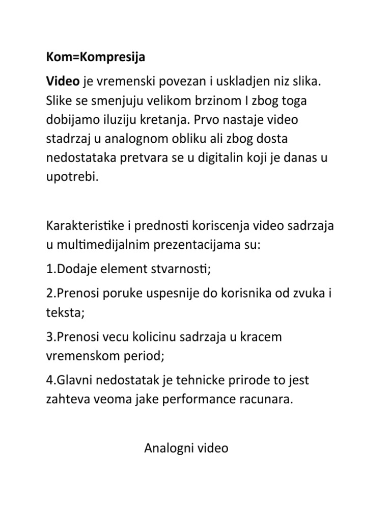 Multimedija Video | PDF
