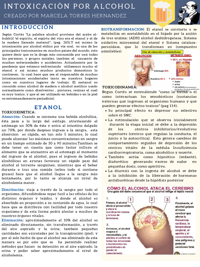 Intoxicaciòn Alcoholica | PDF | Metanol | Etanol