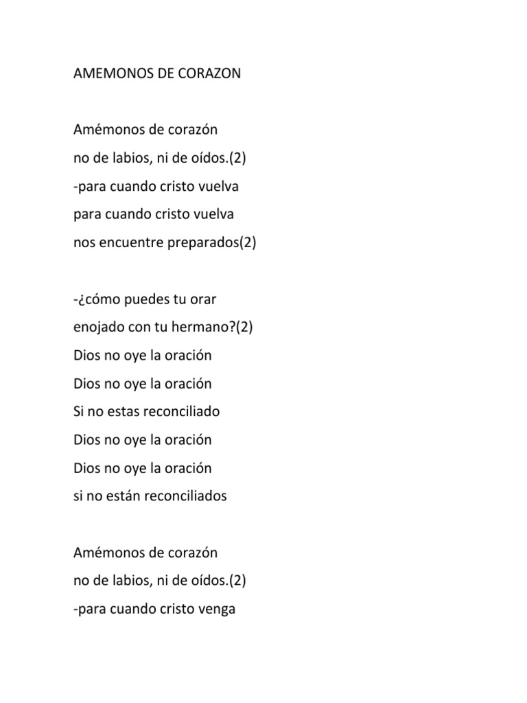 Amemonos de Corazon | PDF