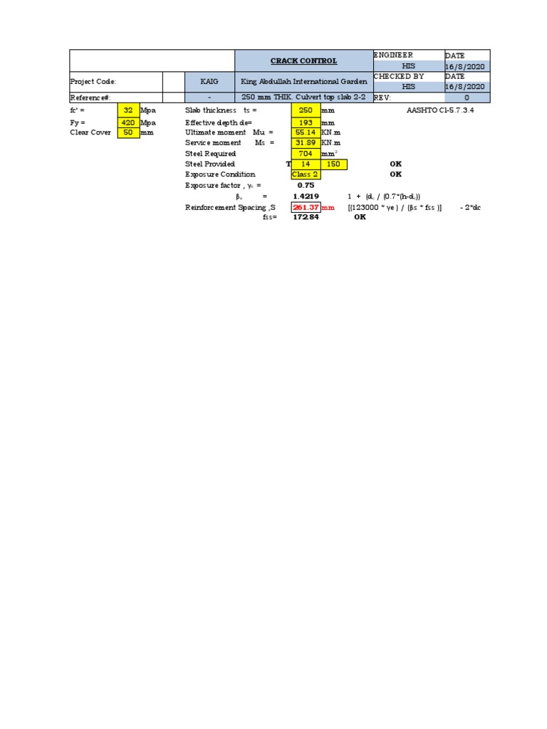 Aashto 2007 Crack Control | PDF | Civil Engineering | Structural ...