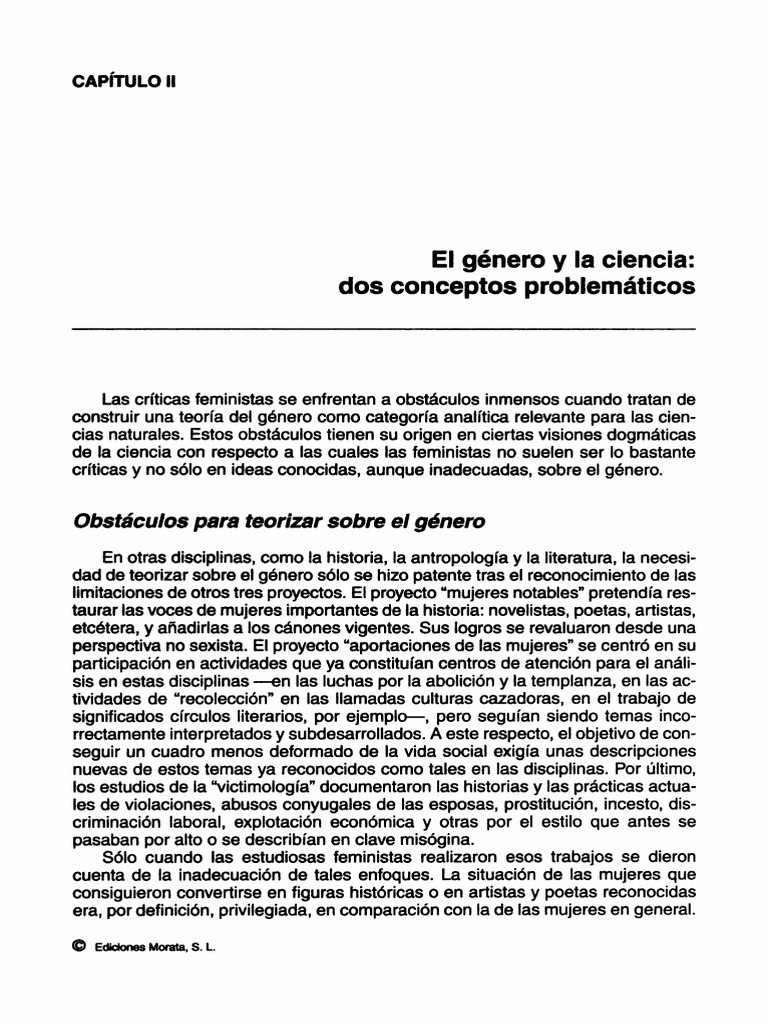 Sandra Harding - Ciencia y Feminismo (Frag.) | PDF