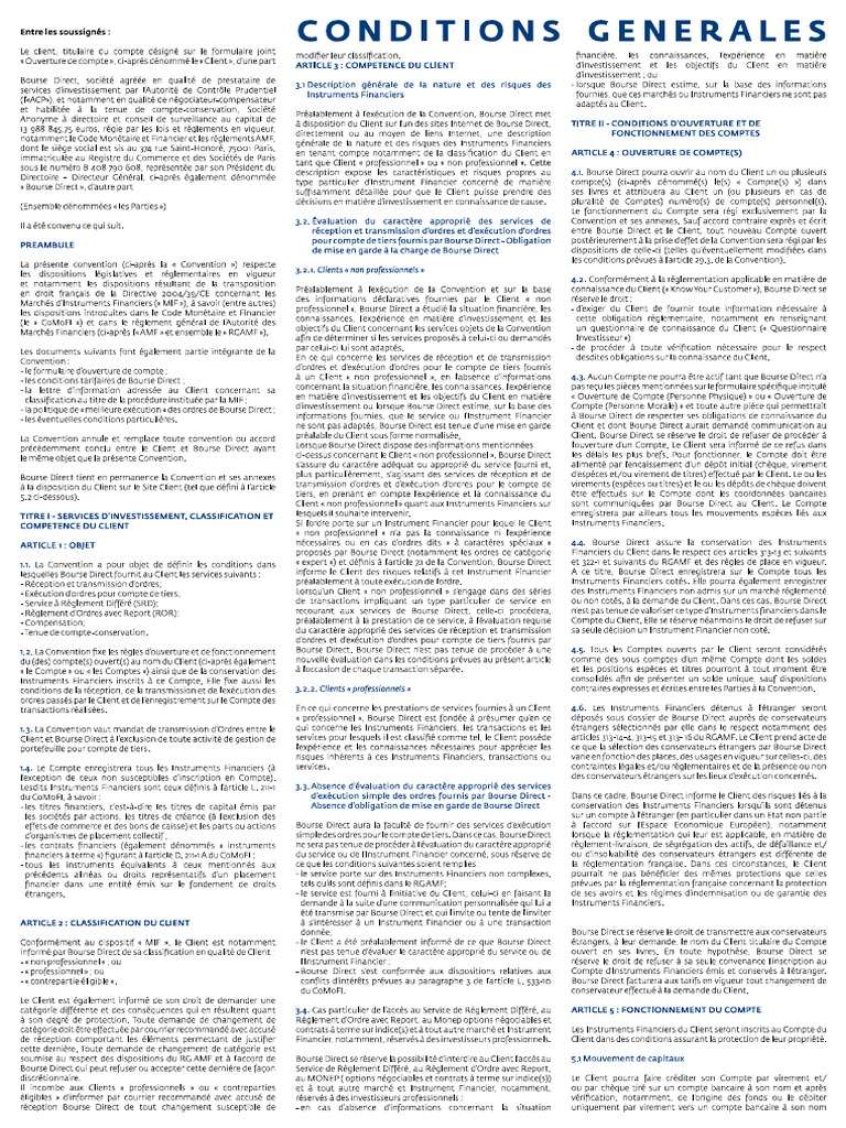Conditions Generales | PDF