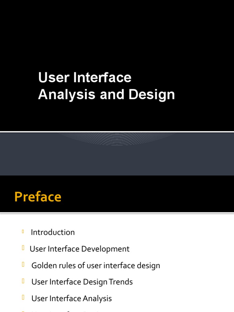 Lecture UI Analysis and Design | PDF | Graphical User Interfaces ... Lecture UI Analysis and Design | PDF | Graphical User Interfaces ...