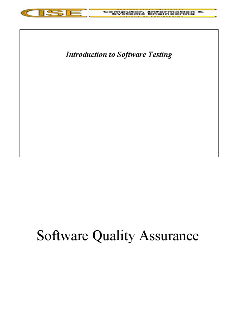 test-SQA Introduction | Download Free PDF | Software Testing | Unit Testing