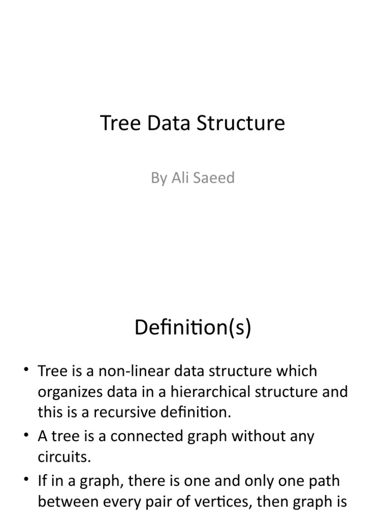 Lecture 1 - Tree Data Structures | PDF | Graph Theory | Theoretical Computer Science