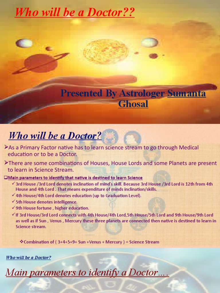 Who Will Be An Doctor | PDF | Planets In Astrology | Astrology