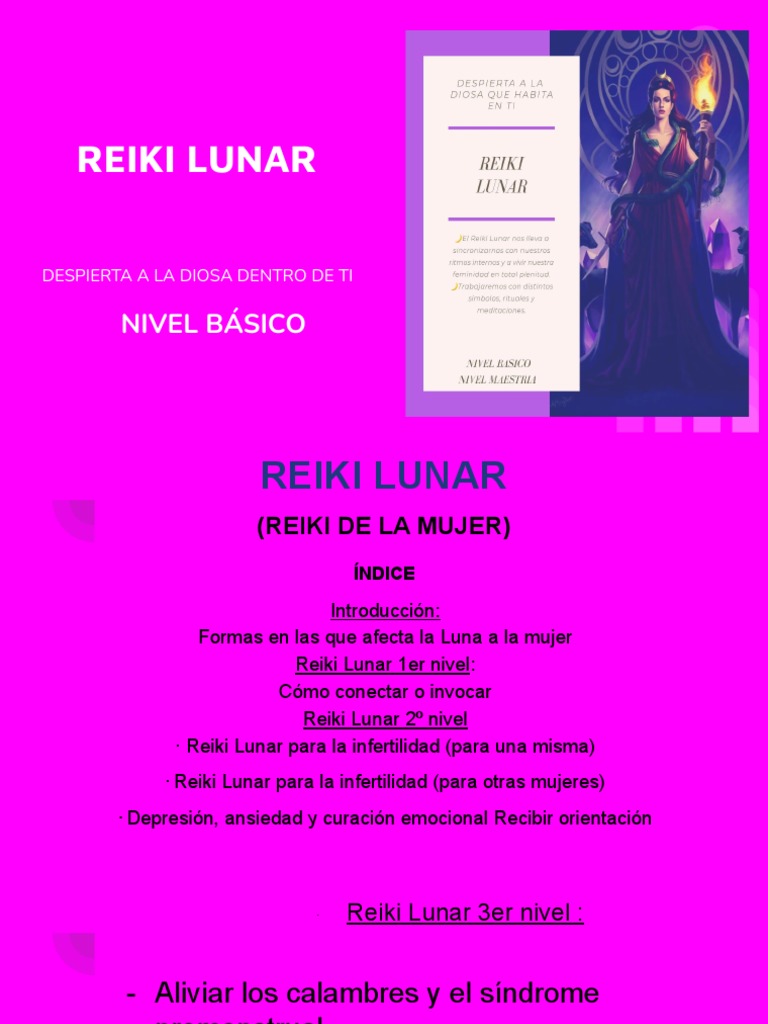 Reiki Lunar | PDF | Ciclo menstrual | Menstruación