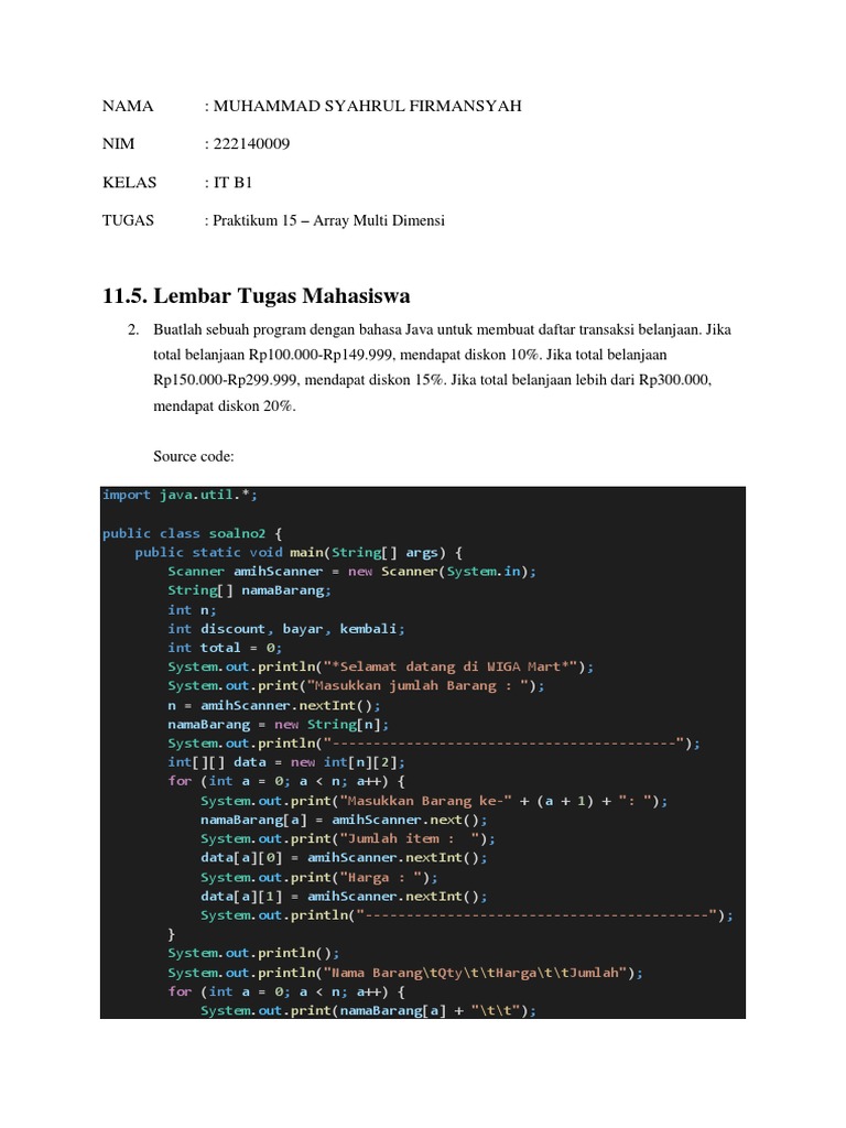 Muhammad Syahrul Firmansyah 222140009-Itb1 (Praktek 15) | PDF | Systems ...
