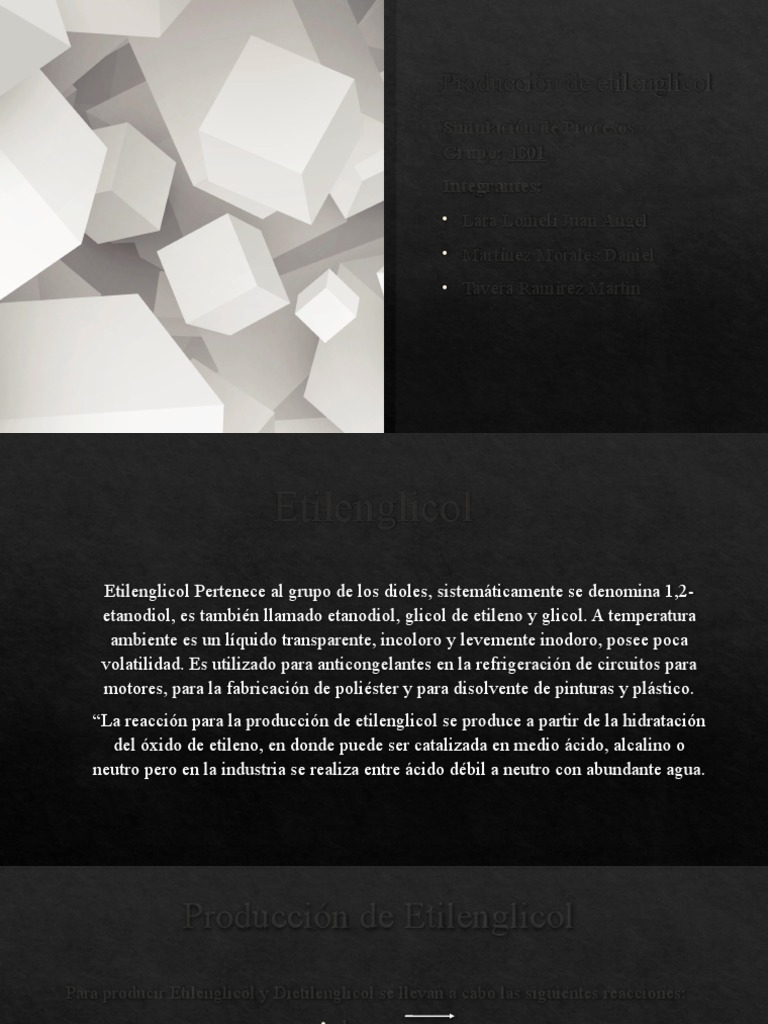 Presentacion Proyecto de Simulacion | PDF | Sustancias químicas | Ciencias fisicas