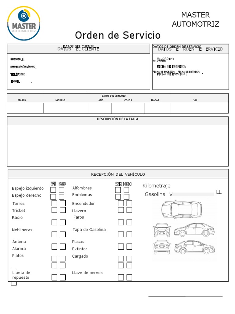 Orden de Servicio | PDF