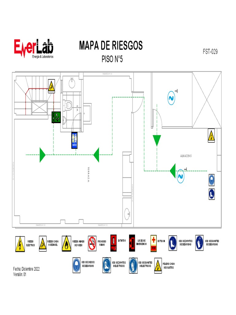 Mapa de Riesgos en la Terraza del Piso 5 | PDF