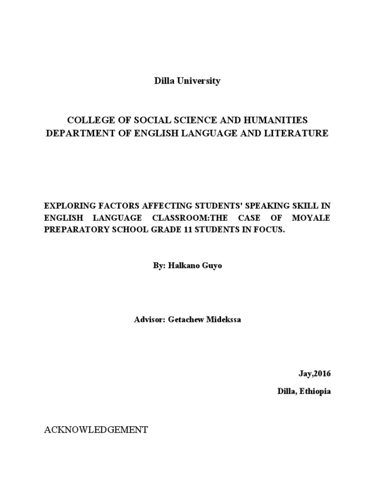 Dilla University | PDF | Teaching Method | Learning