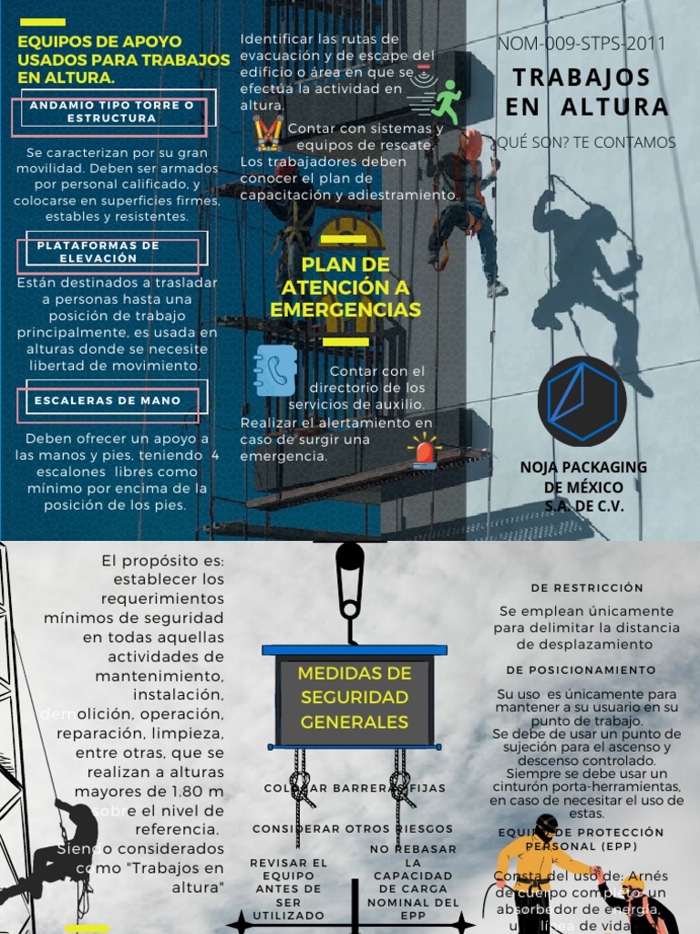 Triptico Nom-009-Stps-2011-Noja Packaging | PDF