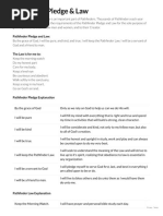 Pathfinder Pledge and Law Explained | PDF | Theology | Religious Belief ...