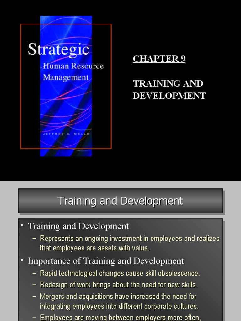 Chapter 9 - Training & Development | Download Free PDF | Employment | Business