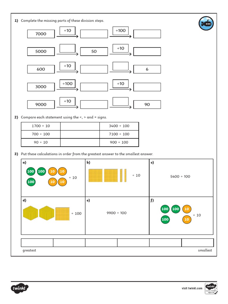 Horizontal Format - Divide by 100 | Download Free PDF | Mathematics ...