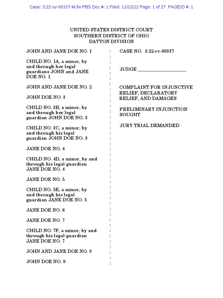 Bethel Lawsuit | PDF | Title Ix | Injunction