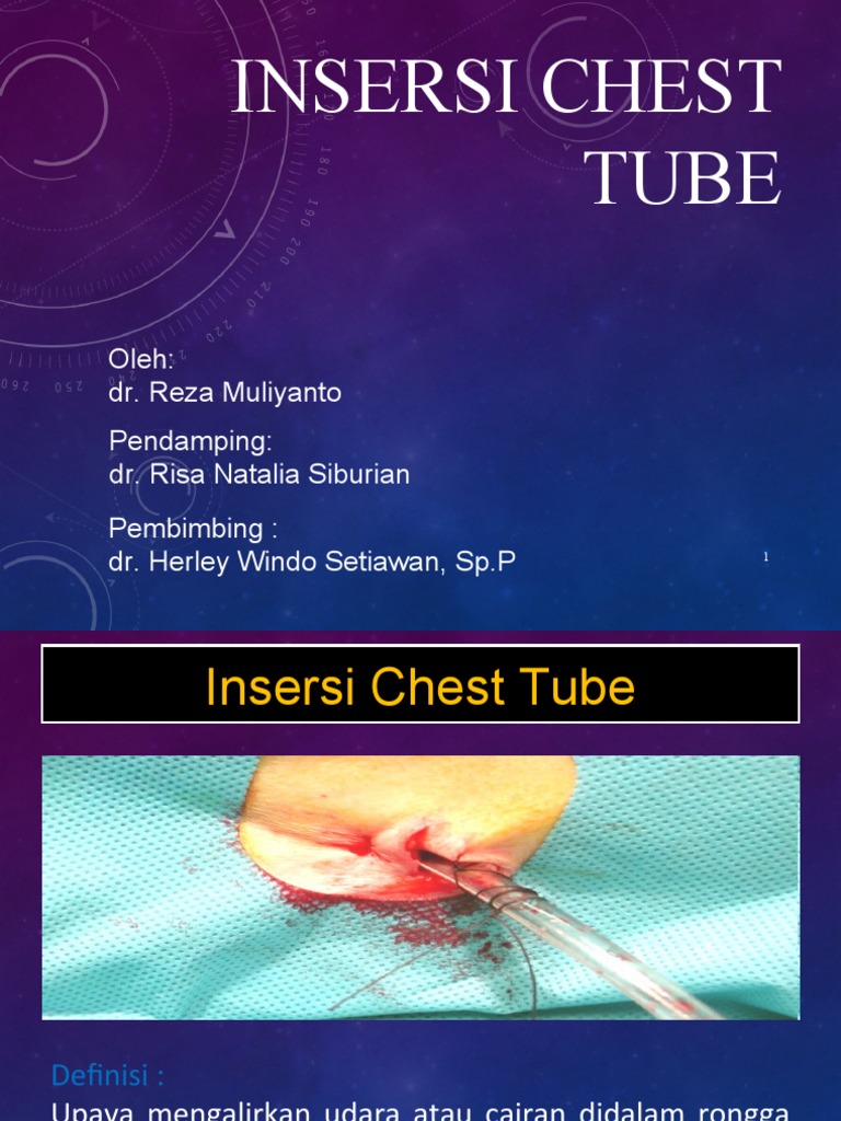 Panduan Insersi Chest Tube | PDF | Kesehatan Holistik | Sains & Matematika