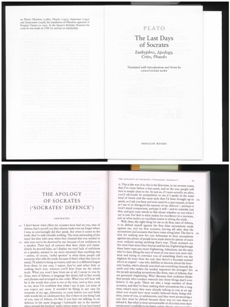 Socrates' Defense in Plato's Apology | PDF | Apology (Plato) | Socrates