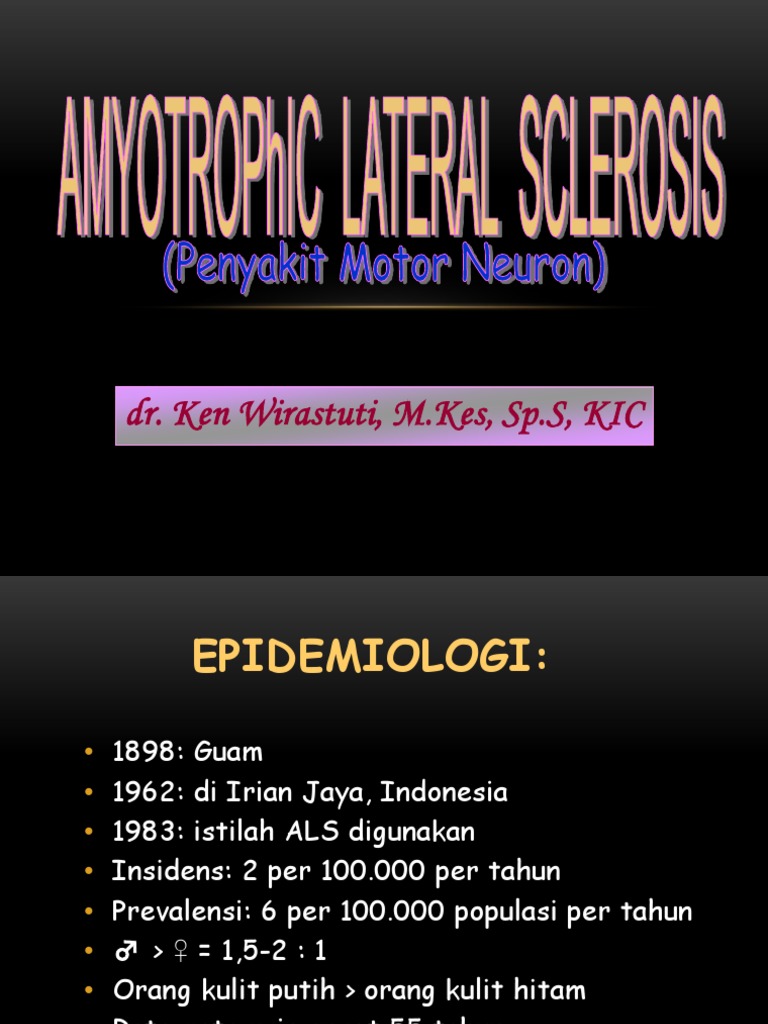 Amyotropic Lateral Sclerosis | PDF