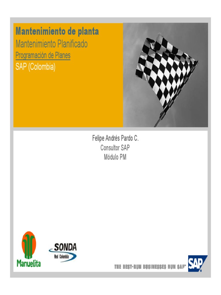 Modulo Sap Pm 01 06 Programación De Planes Pdf Software 