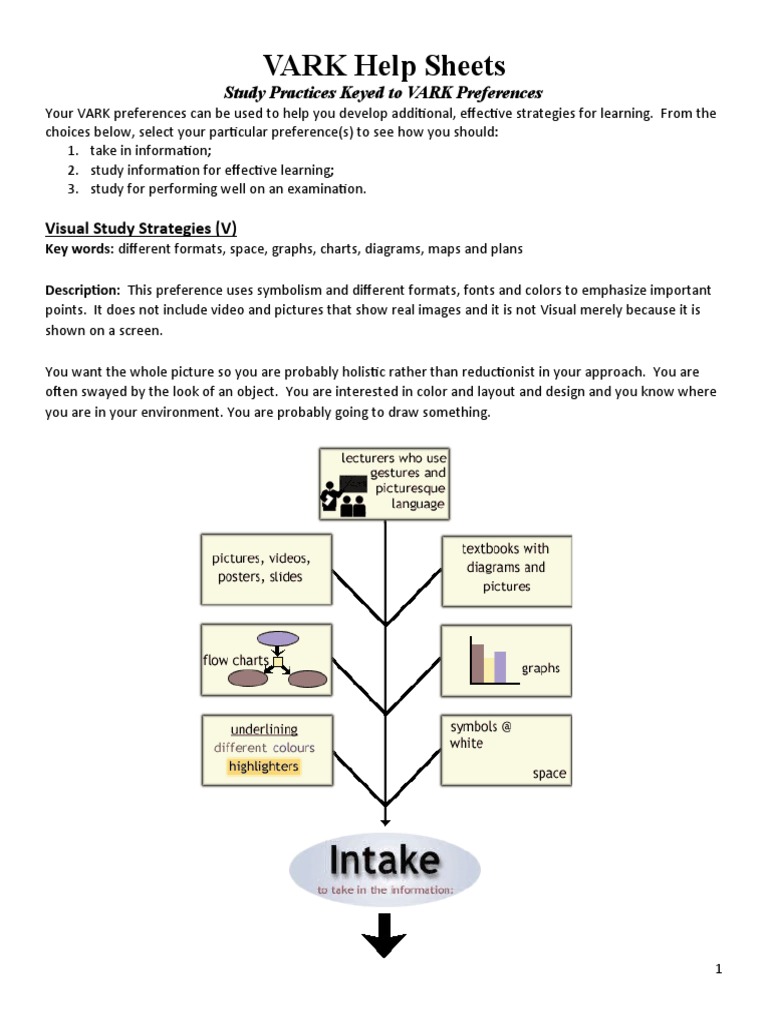 VARK and Learning Styles | PDF | Learning Styles | Test (Assessment)