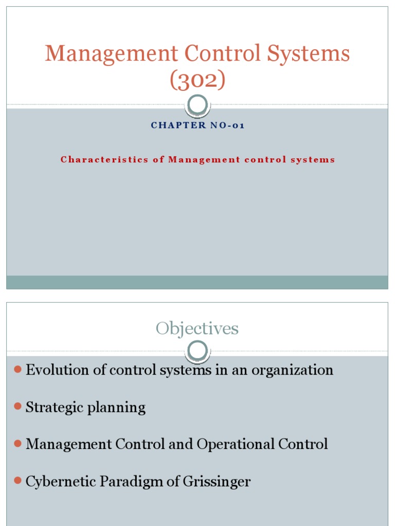 Management Control Systems Guide | PDF | Strategic Planning | Strategic ...