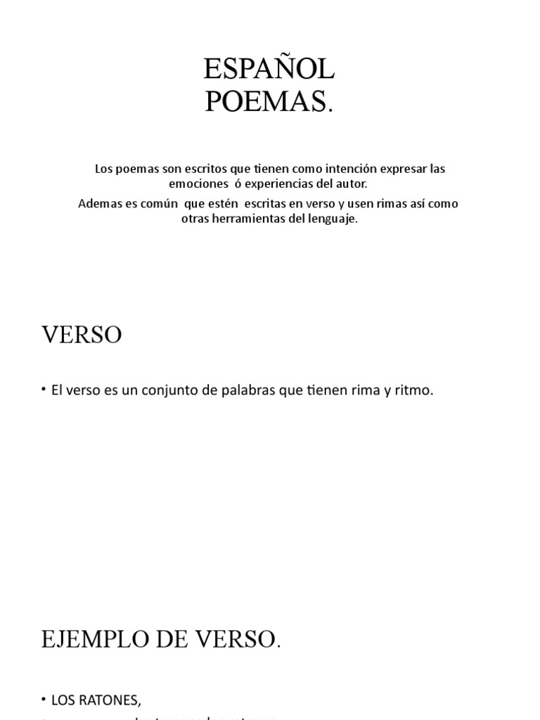 ESPAÑOL | PDF | Poesía
