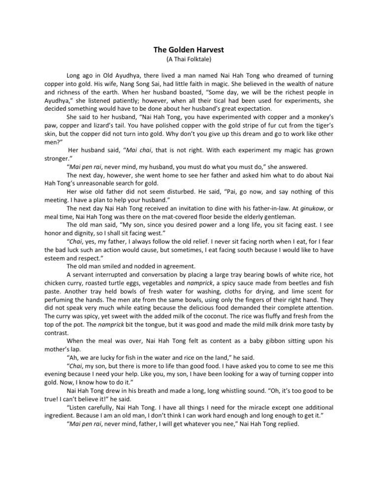 The Golden Harvest | PDF