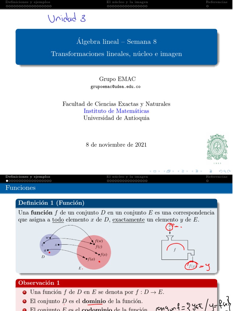 Nucleo Ran | PDF | Mapa lineal | Función (Matemáticas)