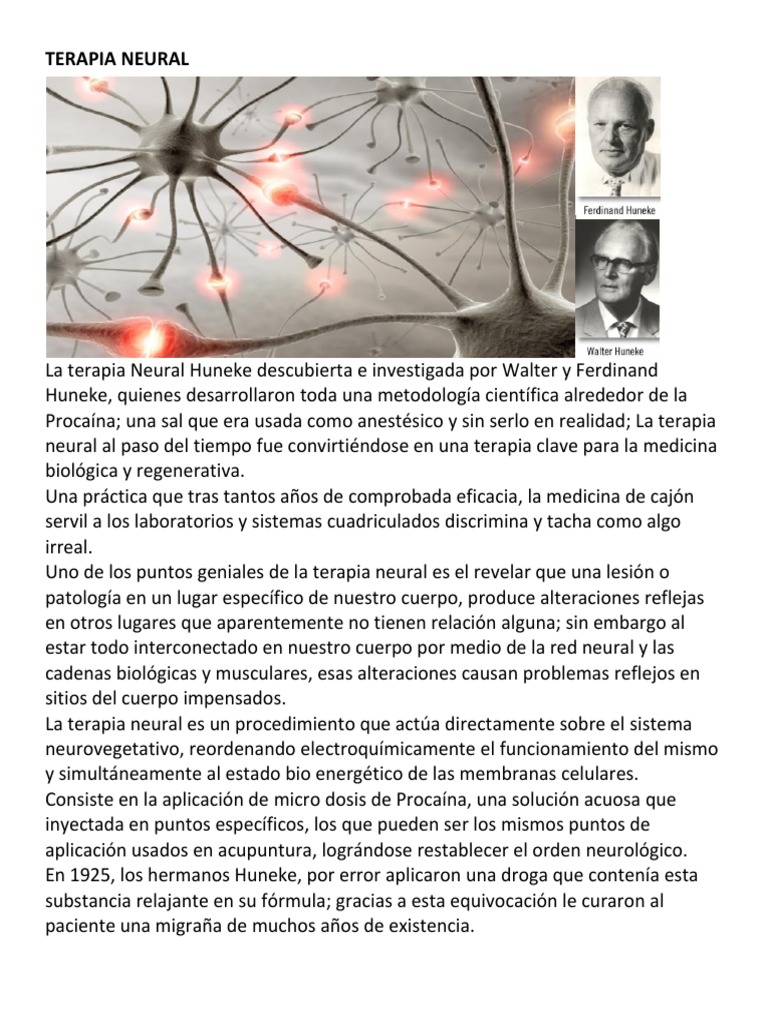 Terapia Neural | PDF | Inflamación | Sistema nervioso