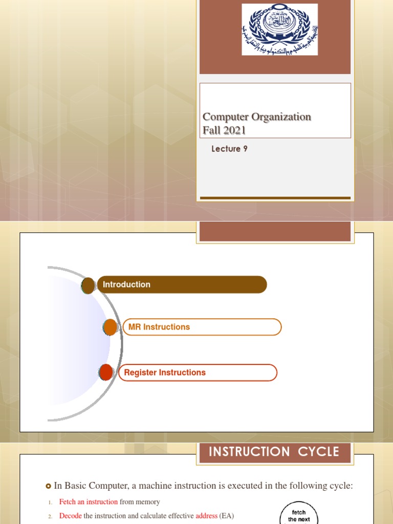 AAST-CC312-Fall 21-Lec 08 | PDF | Computer Engineering | Computer ...