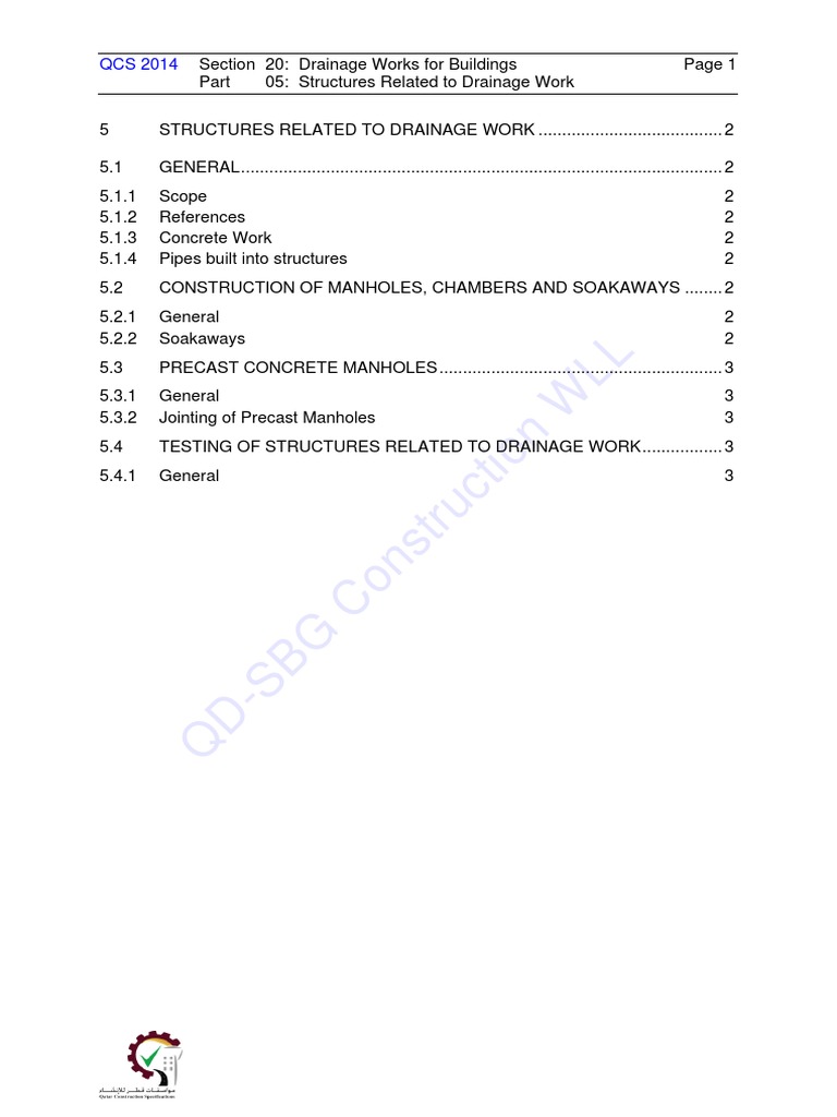 20-5 Structures Related To Drainage Work | PDF | Precast Concrete ...