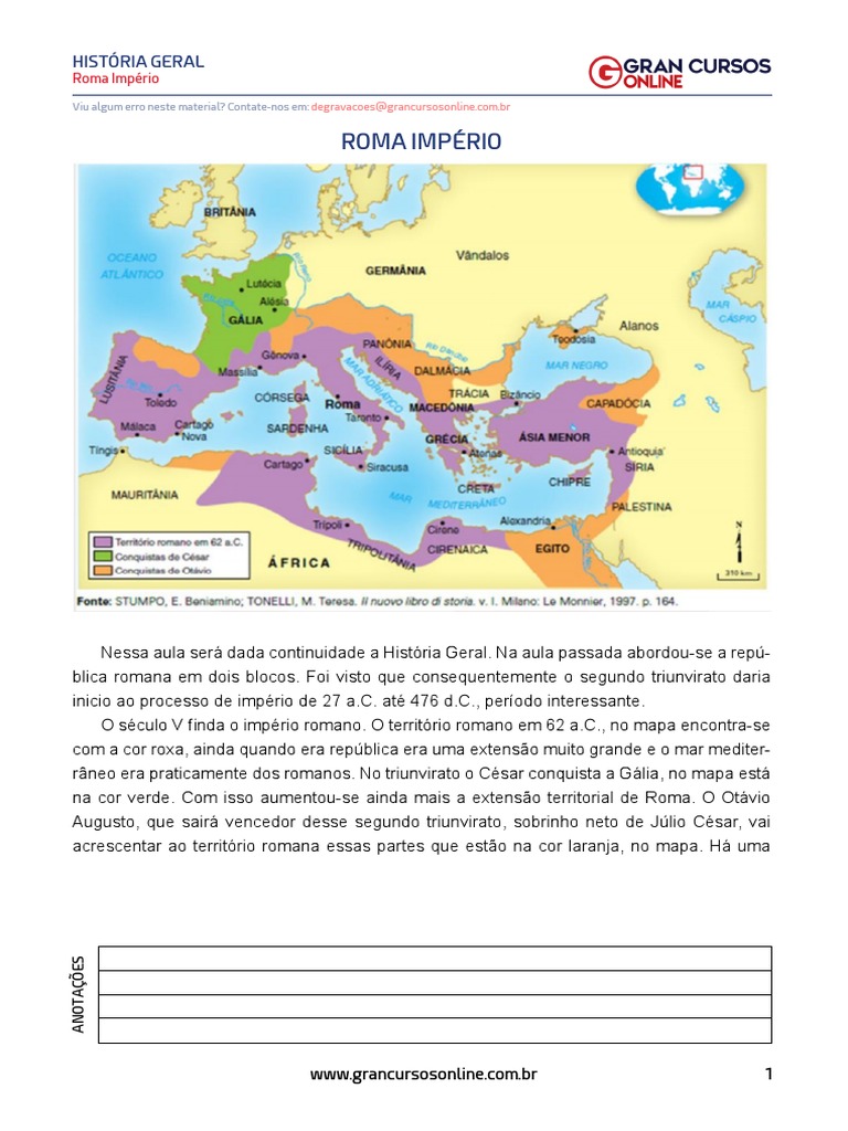 13 - Roma Imp Rio | PDF | Império Romano | Roma Antiga