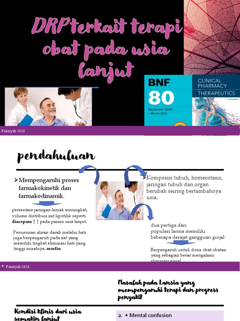 DRP Terkait Terapi Obat Pada Usia Lanjut | PDF