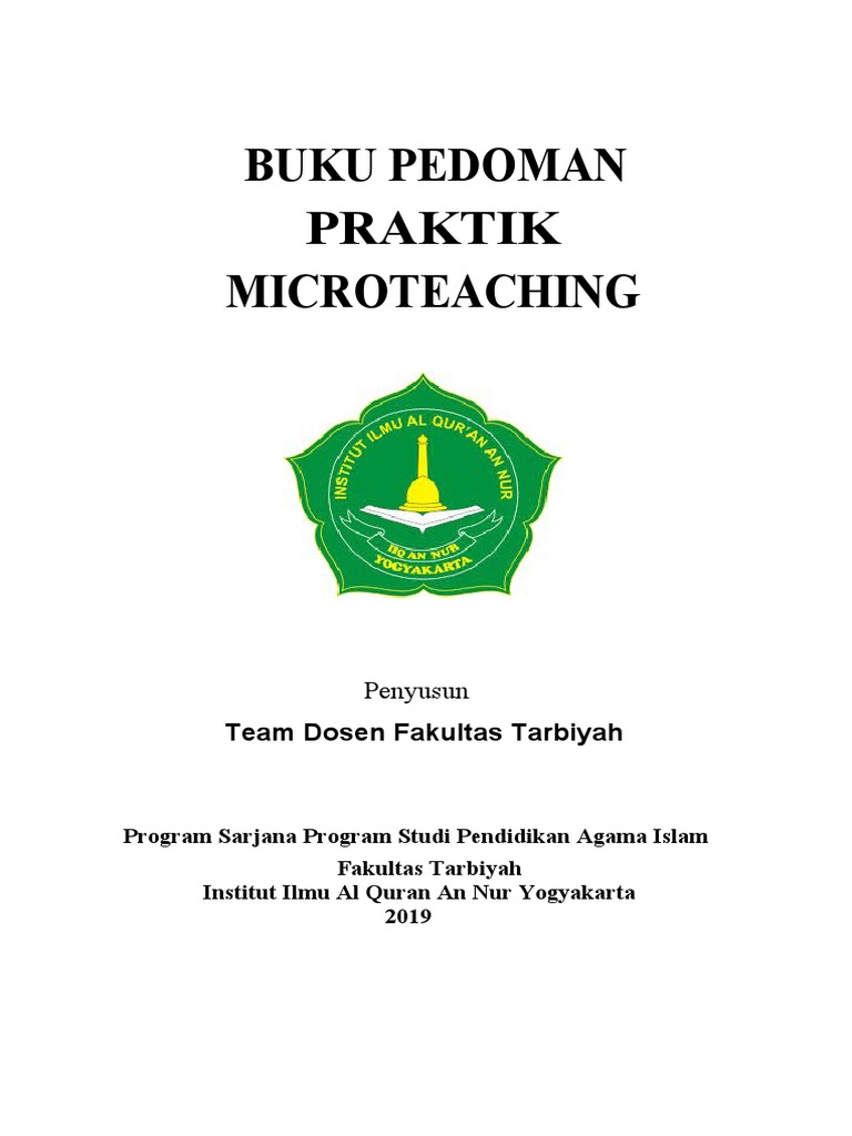 Buku Pedoman Praktik Microteaching | PDF