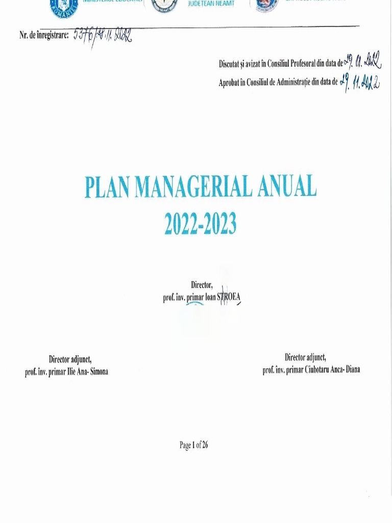 GRR Plan Managerial 2022 2023 | PDF