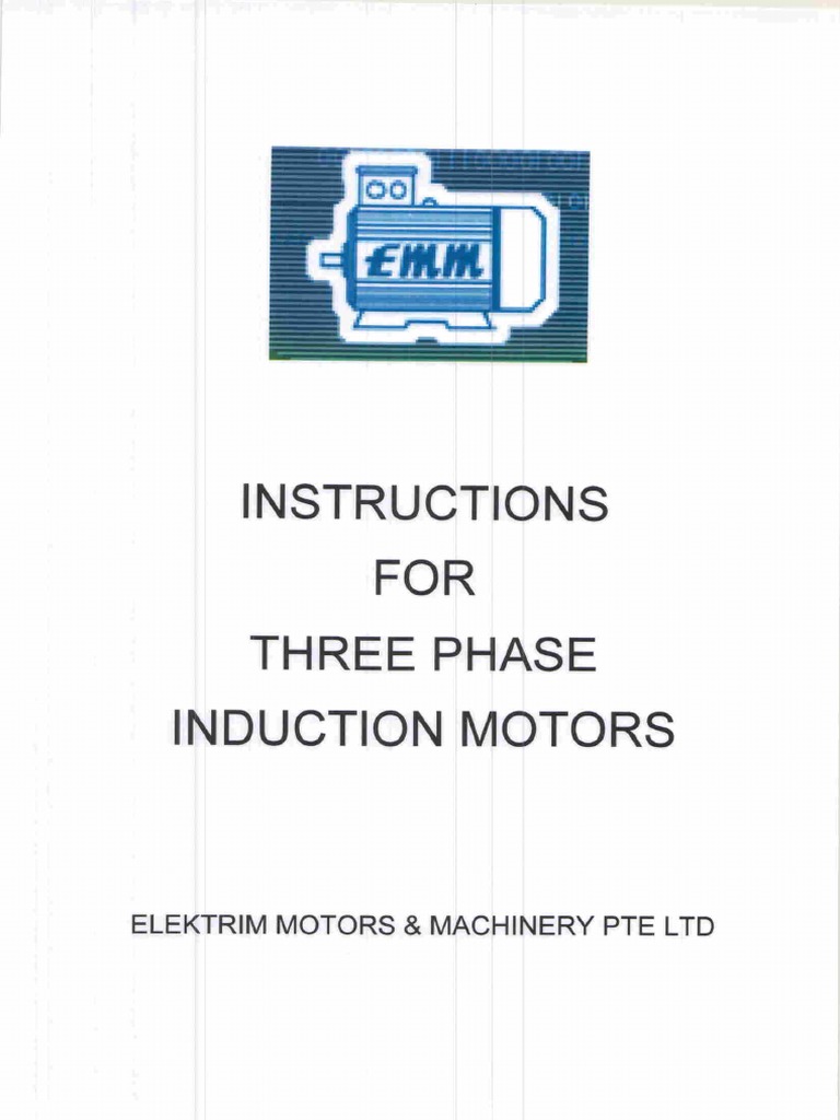 Instruction Manual For Elektrim Motors | PDF