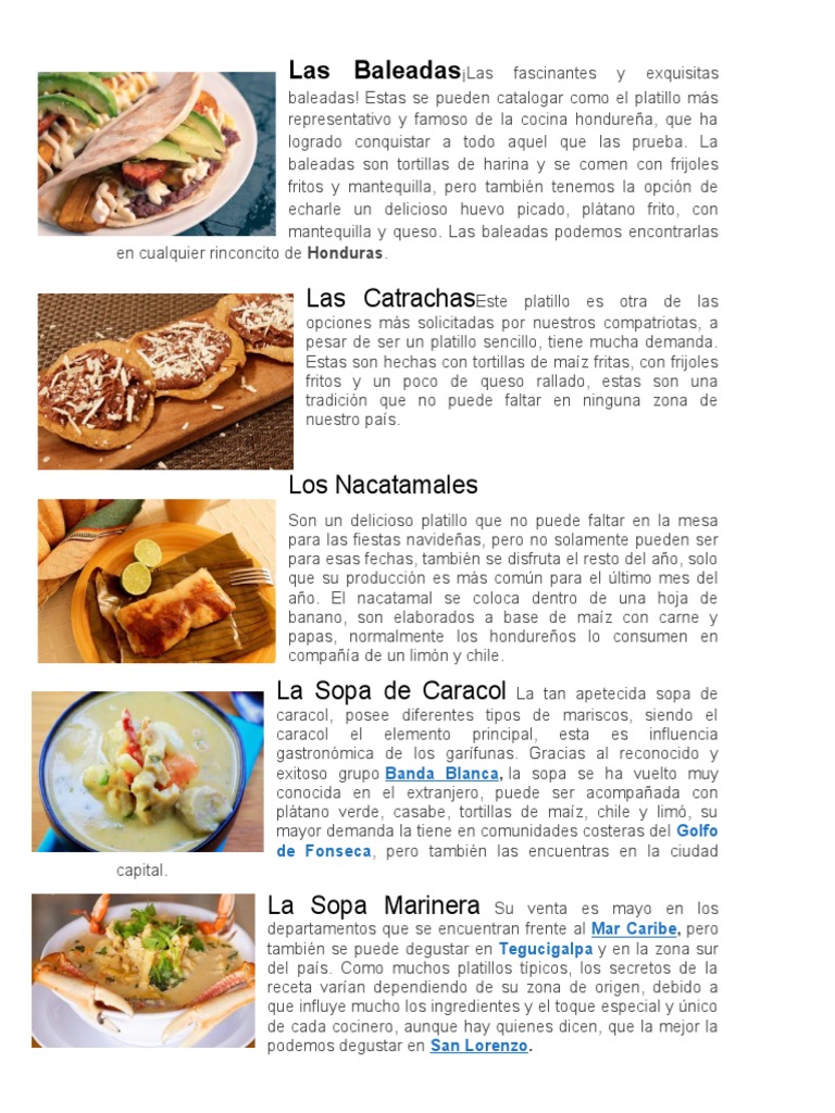 5 Comidas Tipicas | PDF | Alimentos | Cocina