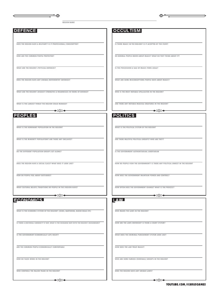 DOPPELGANGER Template - Icarus Games | PDF