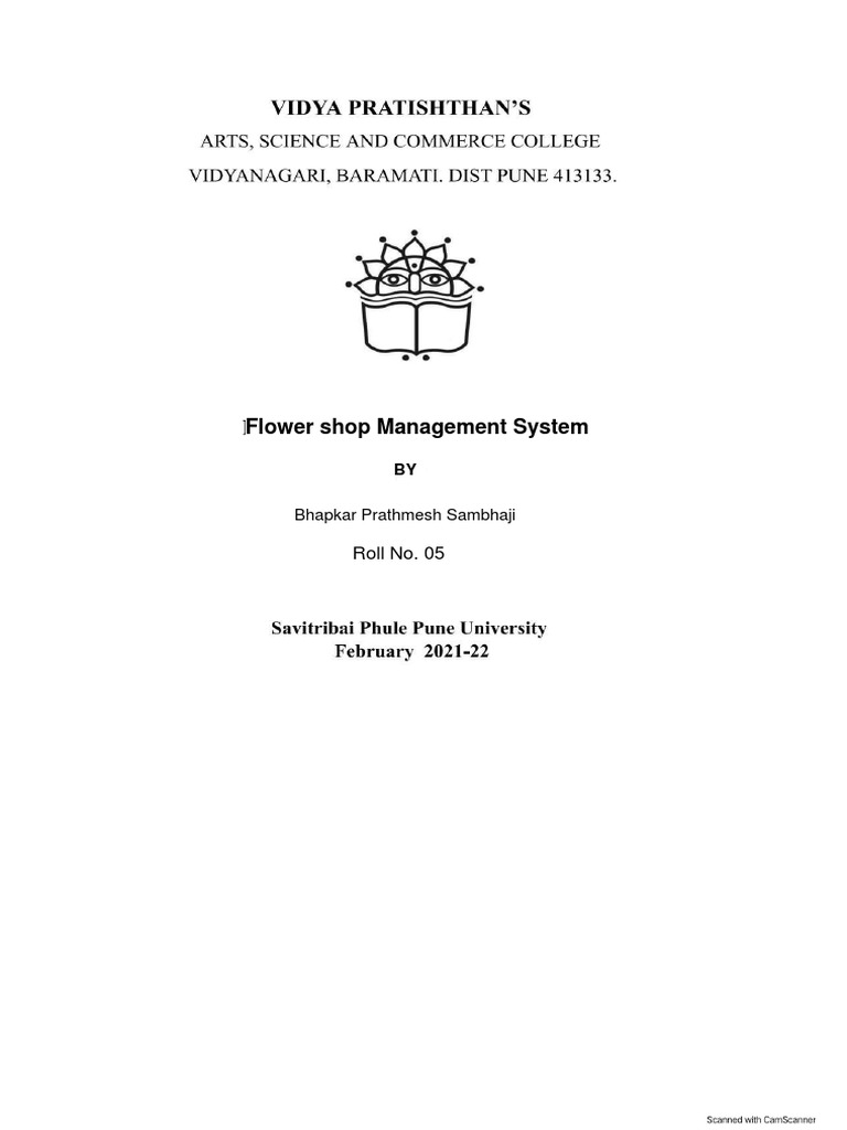 Flower Shop Management | PDF