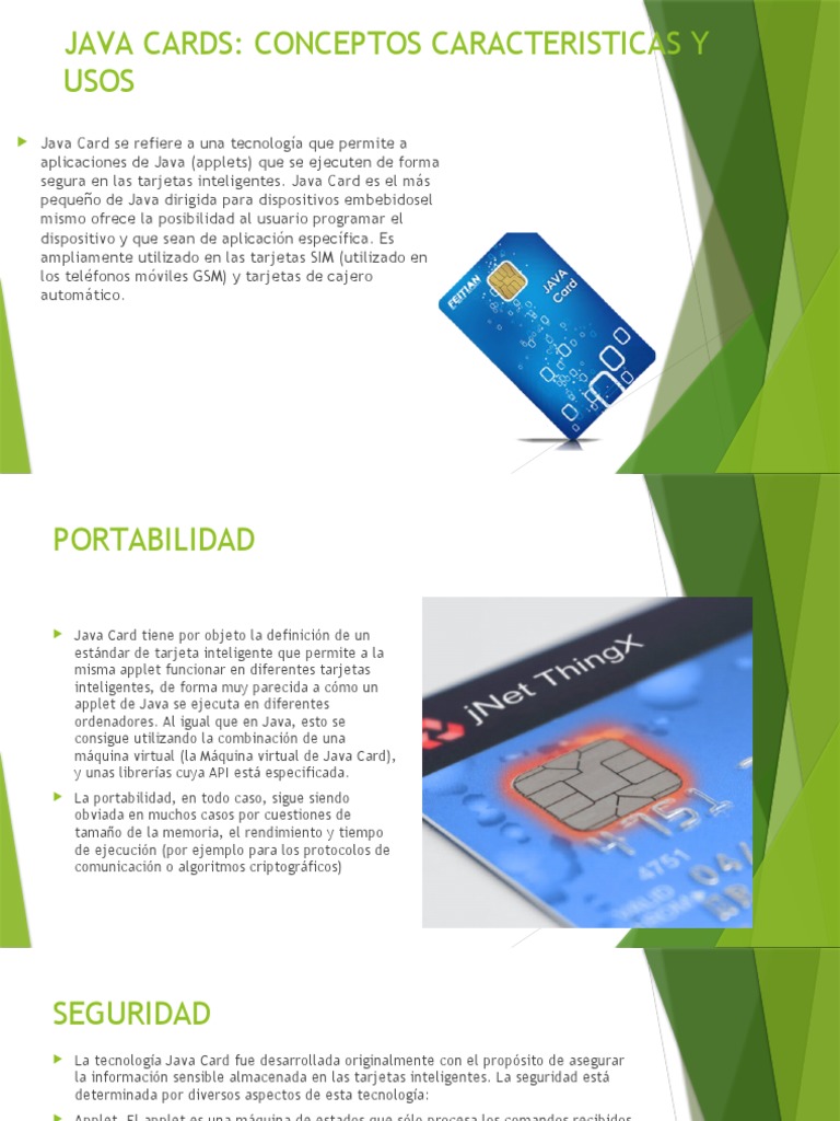 Java Cards | PDF | Java (lenguaje de programación) | Tarjeta electrónica