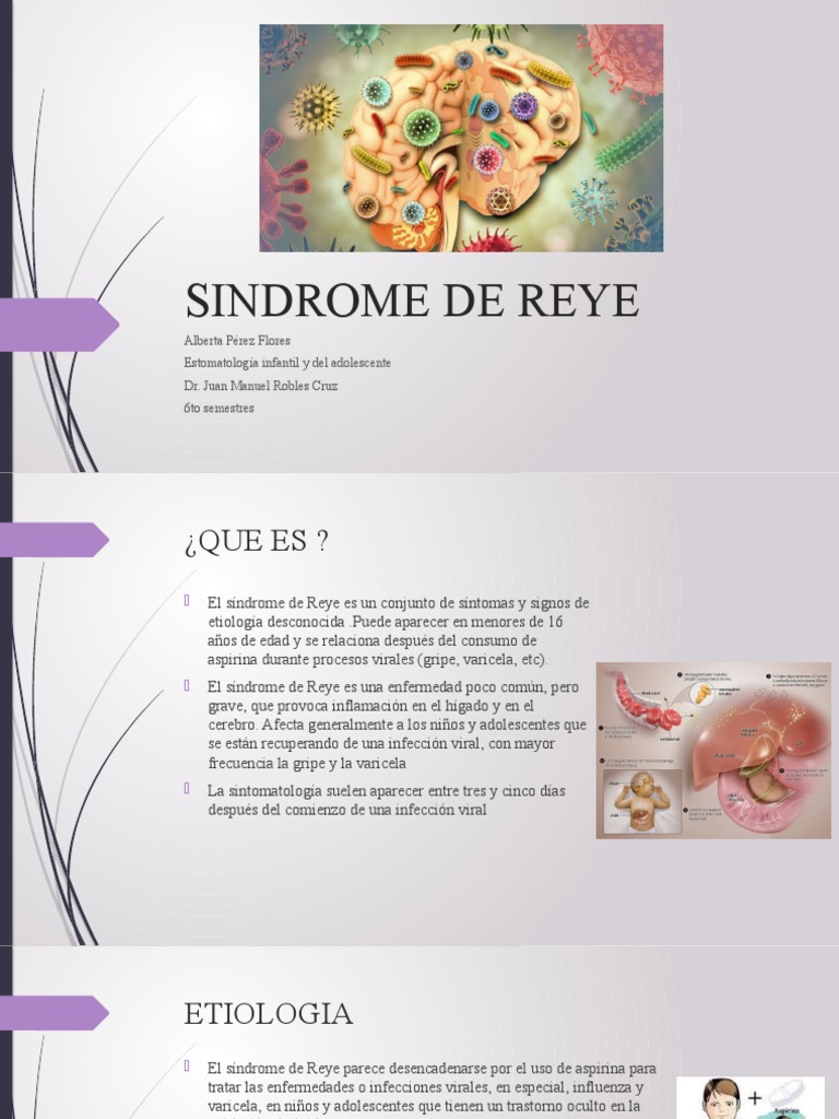 Sindrome de Reye | PDF | Aspirina | Medicina CLINICA