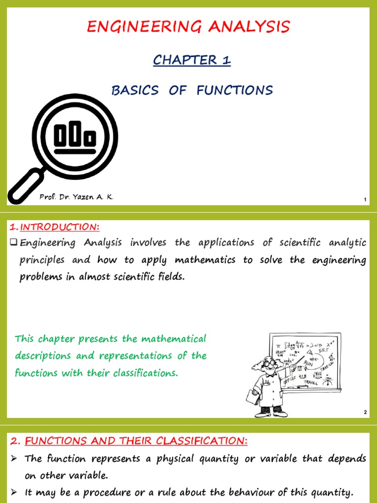 Engineering Analysis: Basics of Functions | PDF | Discrete Time And Continuous Time | Function ...